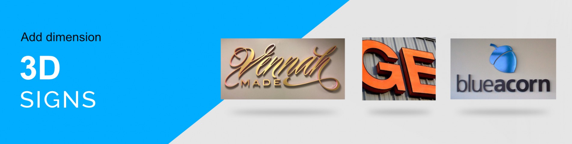 Custom 3D Sign Letters, Logos & Plaques > Any Size, Free Shipping